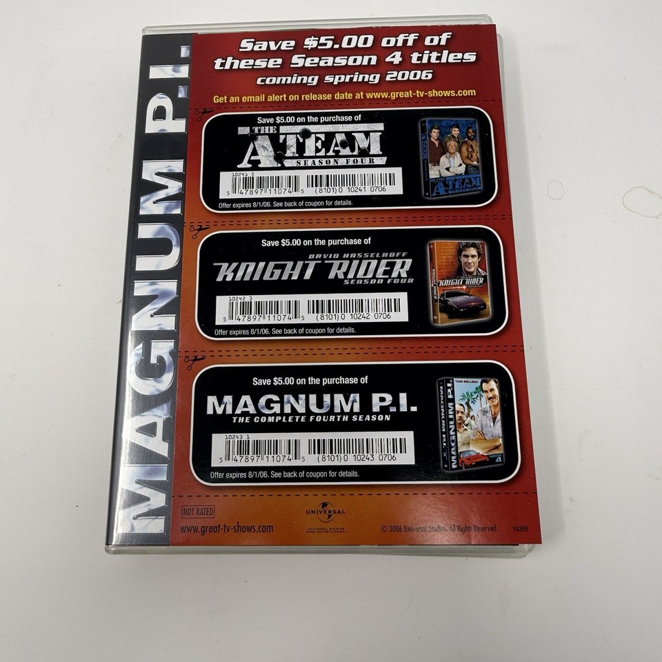Magnum PI Seasons 1 - 3 Tom Selleck Higgins TC Rick DVD Set | eBay