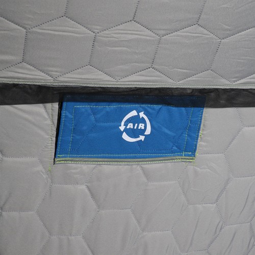 CLAM Portable 9 Ft 5 Person Ice Thermal Hub Shelter w/Dimmable Light ...