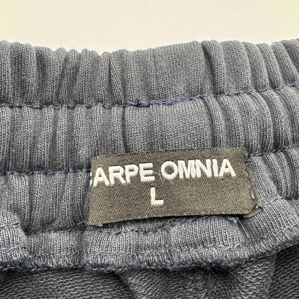 Carpe Omnia L Large Baggy Drawstring Sweatpants Navy Blue Streetwear ...