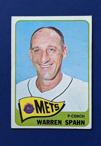 1965 Topps - Warren Spahn HOF #205 - New York Mets VGEX | eBay
