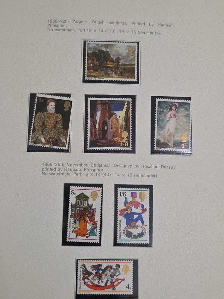 Great British Stamp Collection In Folder 1966-1970 World Cup Christmas ...
