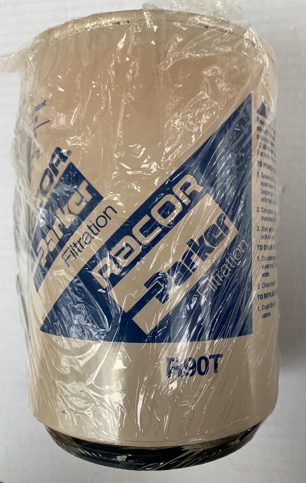 PARKER RACOR DIESEL FUEL WATER SEPARATOR FILTER R90T, ORIGINAL, GENUINE ...