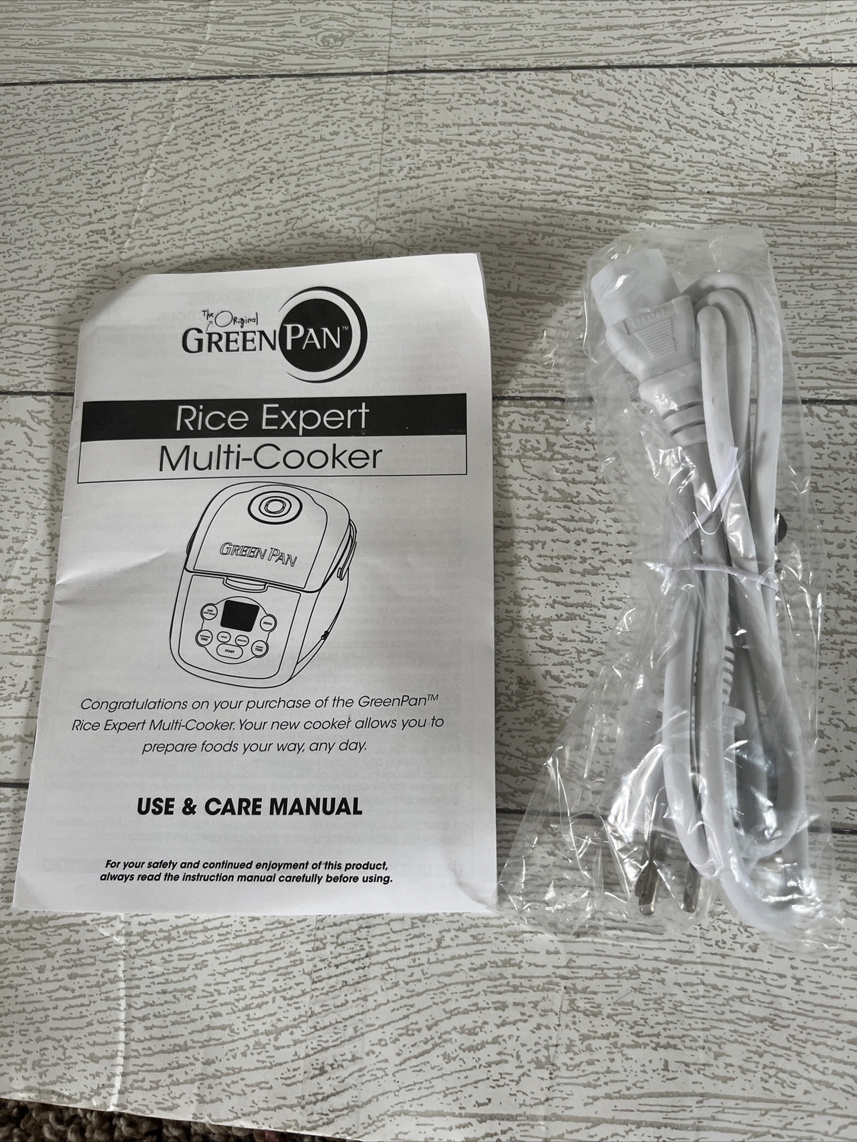 Green Pan Rice Expert Multi-Cooker 8 Cup White Stainless Model GP-EA ...