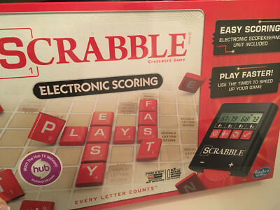 Scrabble Crossword Game w/ Electronic Scoring by Hasbro Gaming | eBay