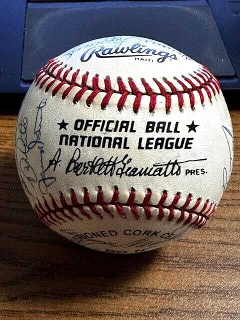 MLB OLD TIMERS 4 SIGNED AUTOGRAPHED BASEBALL! Lou Brock, Ralph Kiner ...