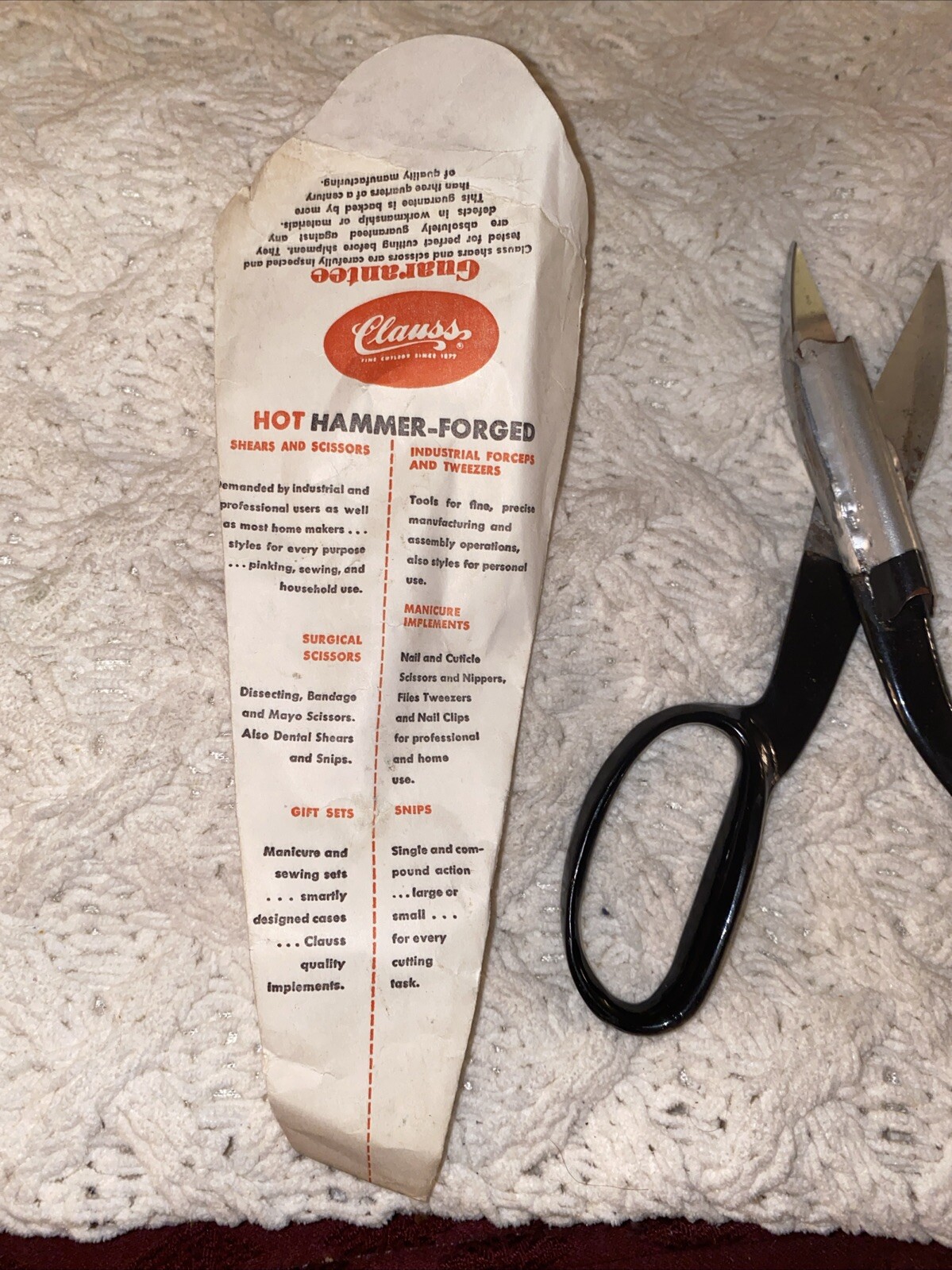 CLAUSS No. 4248 Multi Purpose High Leverage 8" Straight Shear Scissors ...