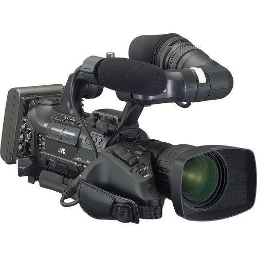 JVC GY-HM750 ProHD Shoulder Solid State Camcorder with Fujinon HTs 18x ...