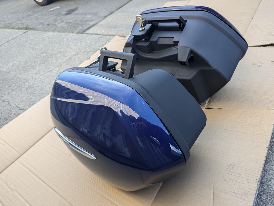 For Yamaha FJR1300 FJR 1300 Saddlebags Left+Right Side Cases Trunk ...