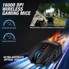 Venus Pro RGB Wireless MMO Gaming Mouse, 16,000 DPI Optical Sensor, 2.4 ...