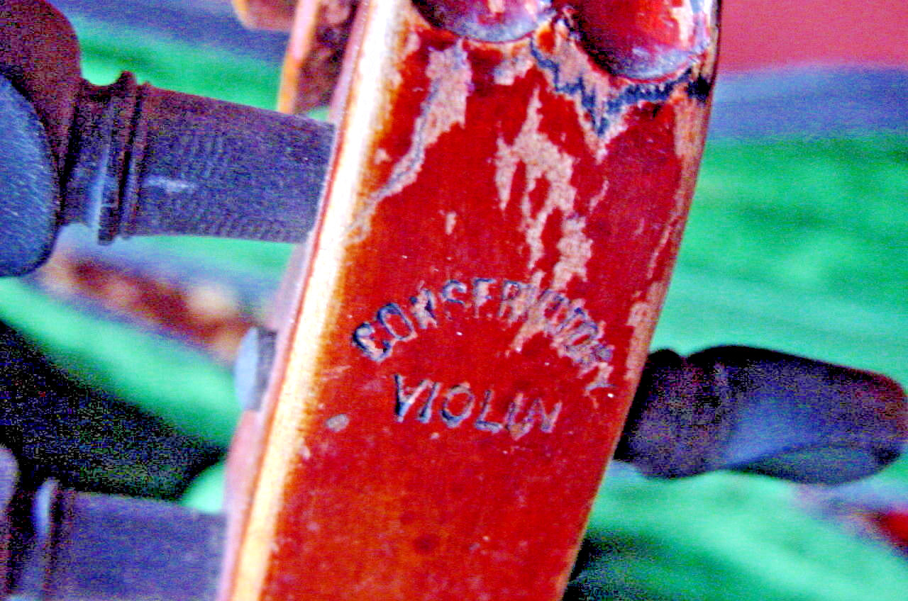 VINTAGE CONSERVATORY VIOLIN GERMANY STRADIVARIUS FLAME BACK 4/4 FULL ...