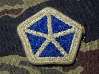 5th US Army Corps color shoulder patch 'Pentagon' shaped patch Fifth ...