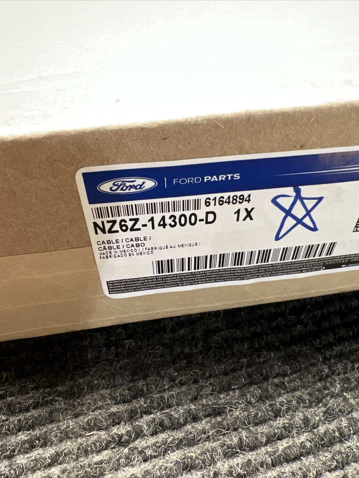 Genuine Ford OE Cable - Battery To Starter Mot NZ6Z-14300-D | eBay