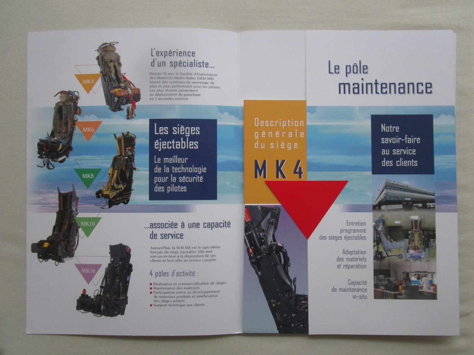 DOCUMENT SIEGE EJECTABLE SEMMB MARTIN BAKER EJECTION SEAT RAFALE MK16 ...