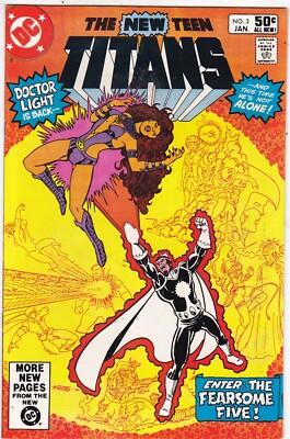 New Teen Titans 3 1st Fearsome Five George Perez Cyborg Robin Psimon ...