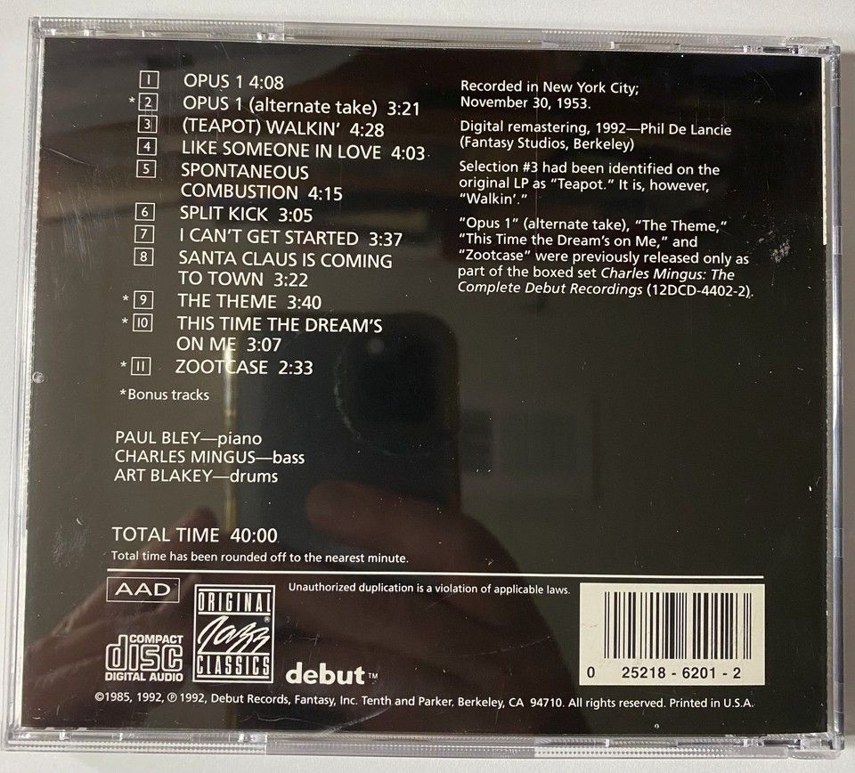 Introducing PAUL BLEY Charles Mingus Art Blakey OJC CD | eBay
