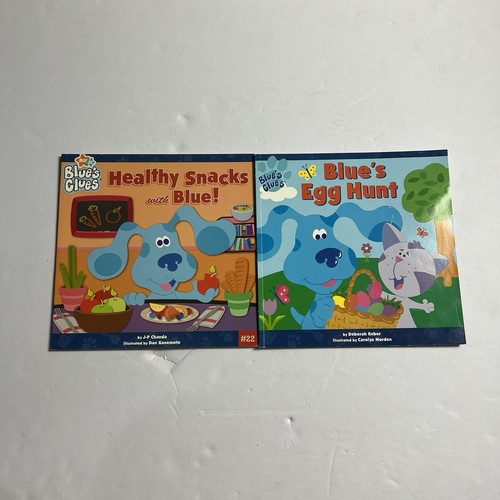 Lot Of 2 Nick Jr Blues Clues Books - Egg Hunt & Healthy Snacks | eBay
