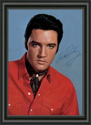 ELVIS PRESLEY - A4 SIGNED PHOTO POSTER HIGH GLOSS - PHOTO QUALITY ...