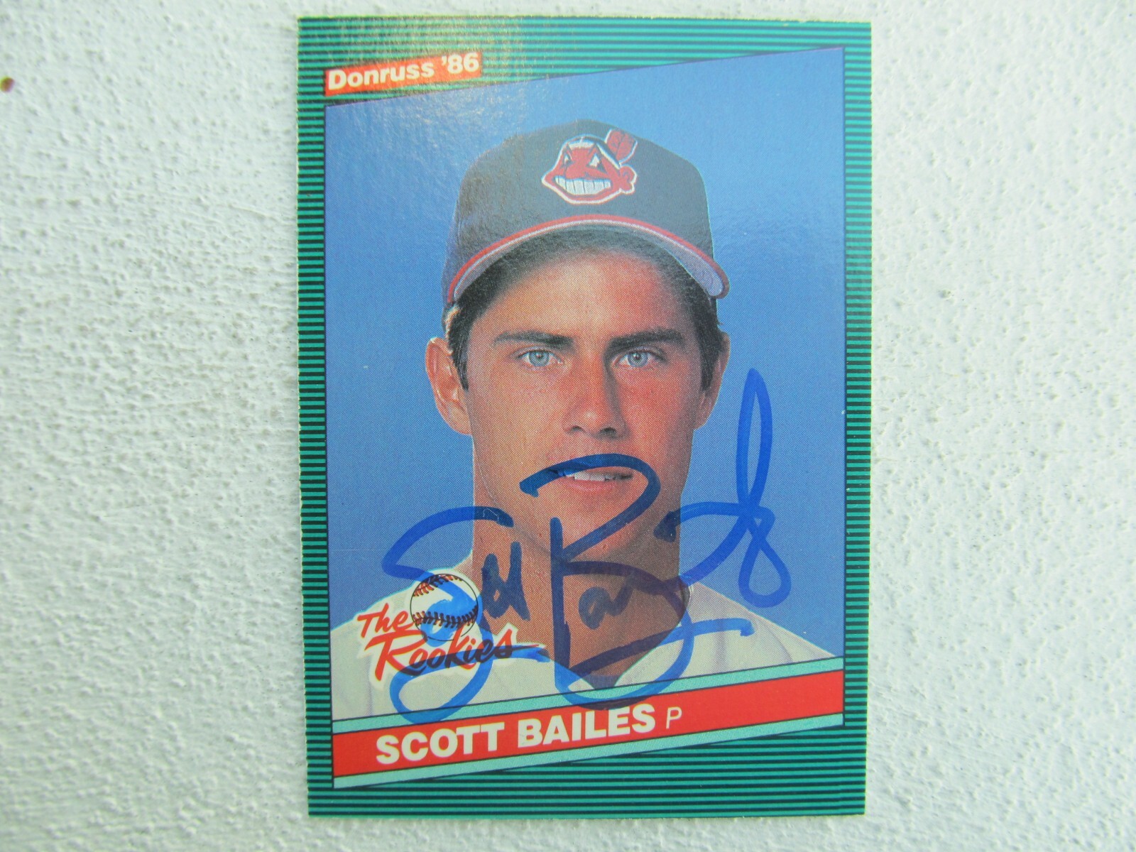 Indians Scott Bailes Signed Autographed 1986 Donruss The Rookies Mint ...