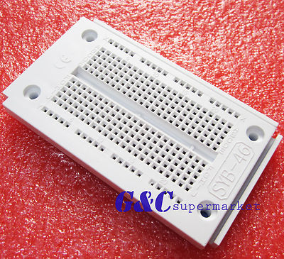 2PCS NEW Breadboard 270 Point Solderless PCB Bread Board 23x12 SYB-46 ...