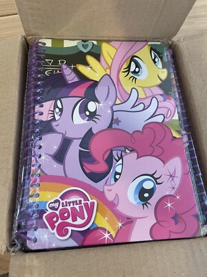 Hasbro My little pony A5 note pads x12 in box individually sealed Back ...