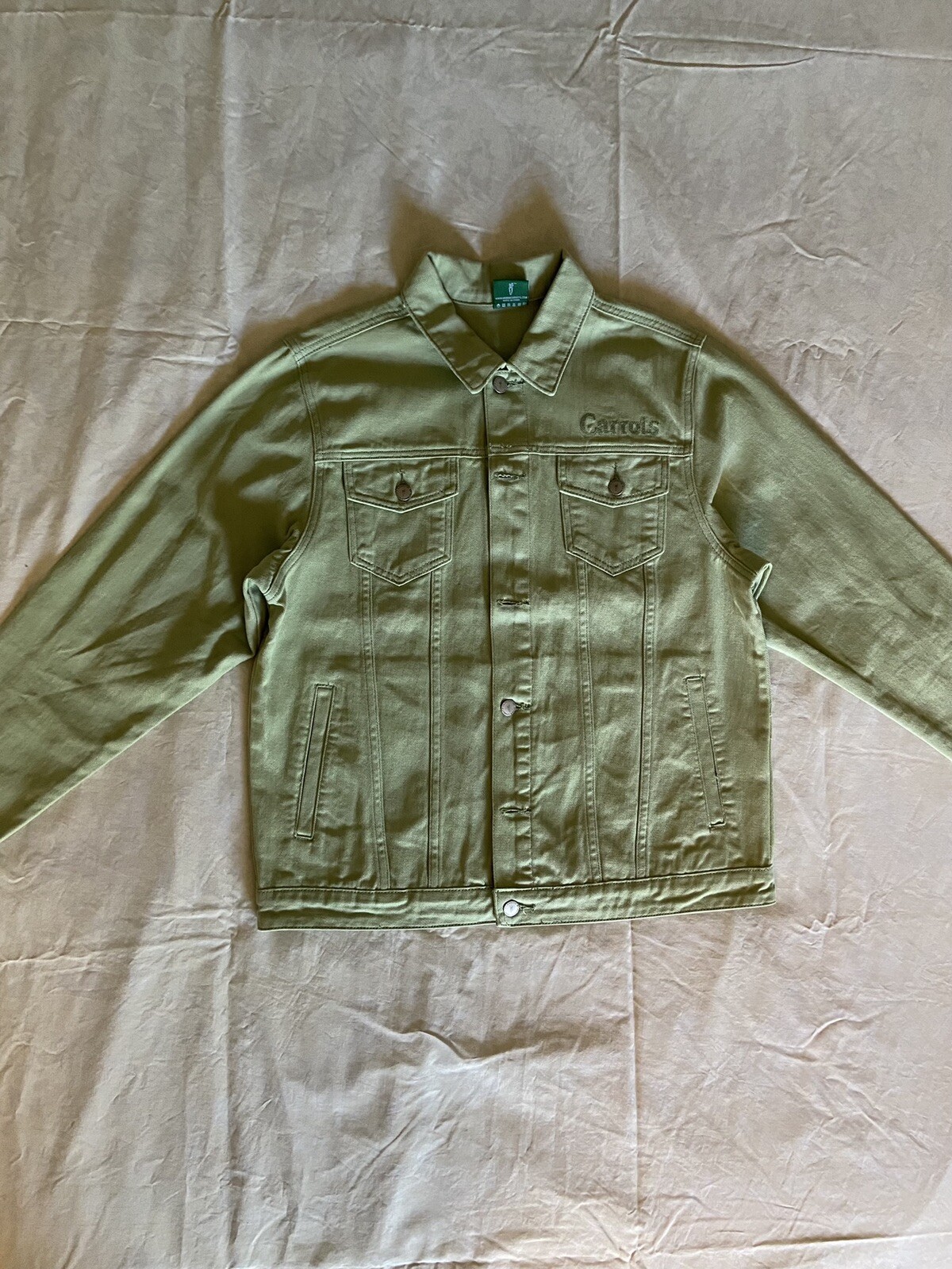 Carrots By Anwar Carrots Wordmark Denim Jacket - Gem