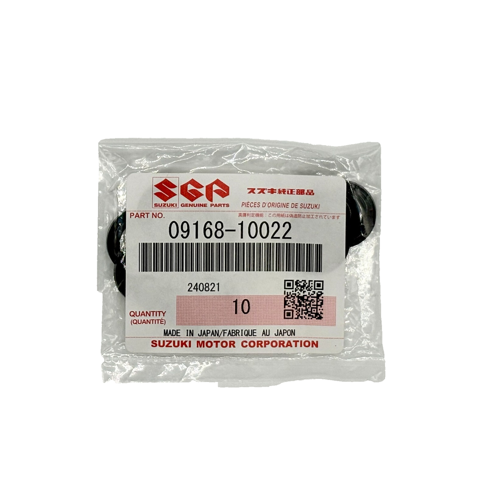 10 Pack Suzuki Outboard Gear Oil Drain Plug Gaskets 09168-10022 New ...