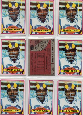 1980 TOPPS 98 CHARLEY YOUNG RAMS | eBay