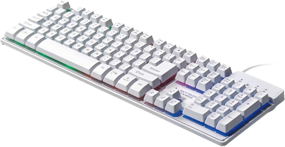 Skytech Gaming Classic K-1000 RGB Gaming Keyboard, 104 Keys USB Wired ...
