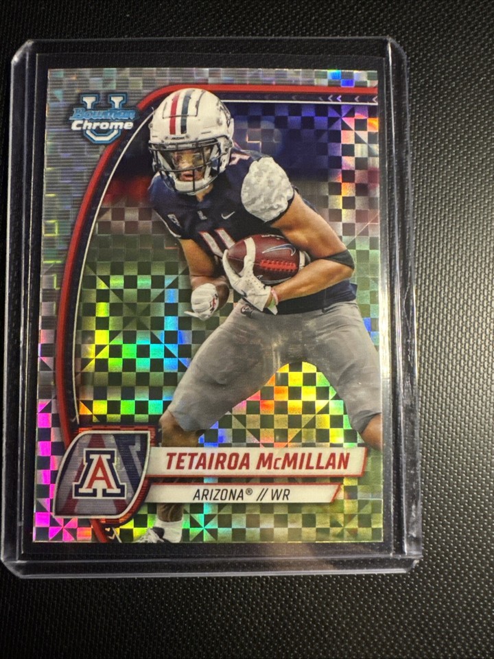2024 TETAIROA MCMILLAN BOWMAN CHROME U XFRACTOR REFRACTOR PARALLEL CARD ...