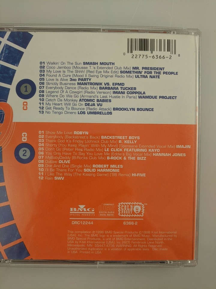 Club Mix '99 CD - 25 Retro Hits Non Stop With Bonus CD Euro Club Mix 99 ...