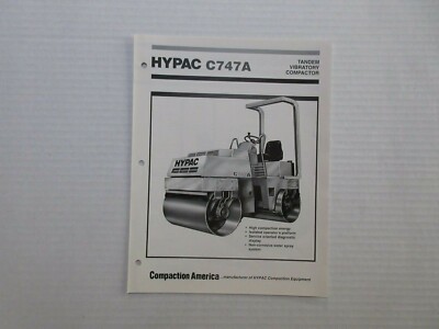 Hypac C747A Vibratory Compactor Sales Brochure | eBay