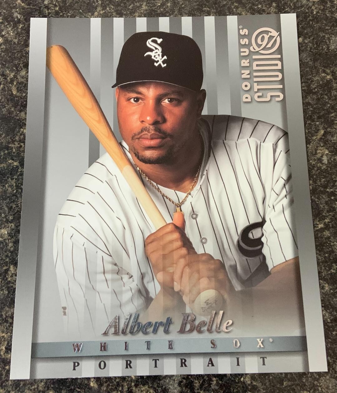Albert Belle 1997 Donruss Studio 8 x 10 Portrait card! White Sox! | eBay