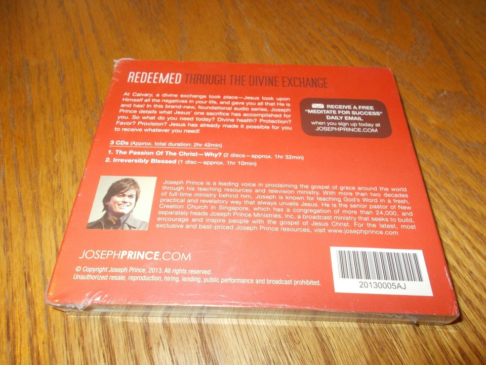 RZ JOSEPH PRINCE - REDEEMED THROUGH THE DIVINE EXCHANGE 3-CD SET BRAND ...