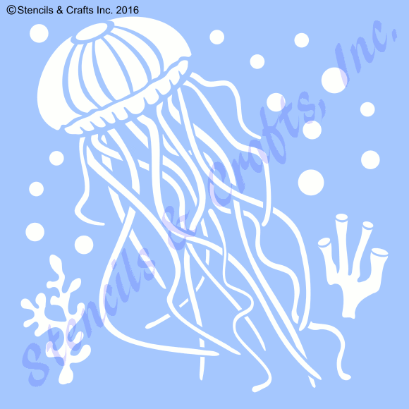 Jellyfish Stencil, Sea Jelly Stencil, Beach Stencil, Reusable Stencil, Craft | eBay