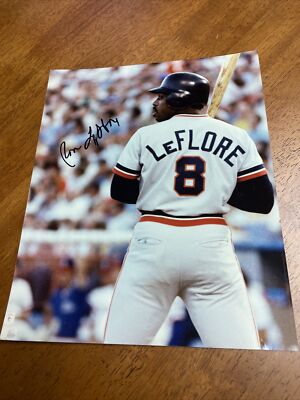 Ron LeFlore Detroit Tigers Signed Auto 8x10 Photo Autograph | eBay