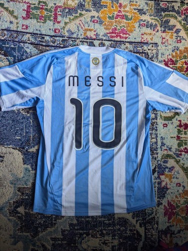 2010 Argentina Home Lionel Messi Soccer Jersey Authentic Adidas Men's ...
