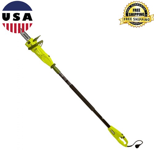 Telescoping Electric Pole Saw Chainsaw W/ Tool-less Automatic Chain ...