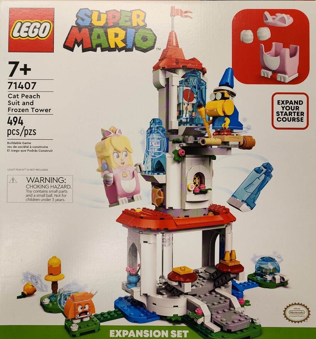 LEGO Super Mario: Cat Peach Suit and Frozen Tower Expansion Set (71407)