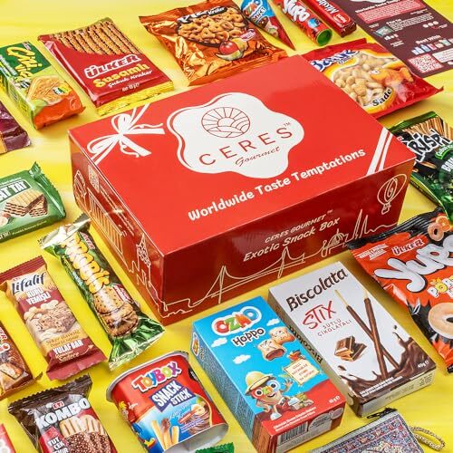 International Snack Box, 30 Pcs Premium Foreign Rare Snack Food Gifts ...
