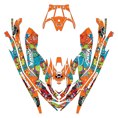 2024+ SEADOO SPARK TRIXX 3up graphics kit decals jet ski wrap kit D-Plu ...