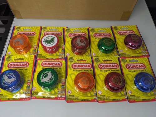 Lot of 22 Duncan Yo-Yo's Butterfly & Imperial / Blue Red Green - Yoyo ...