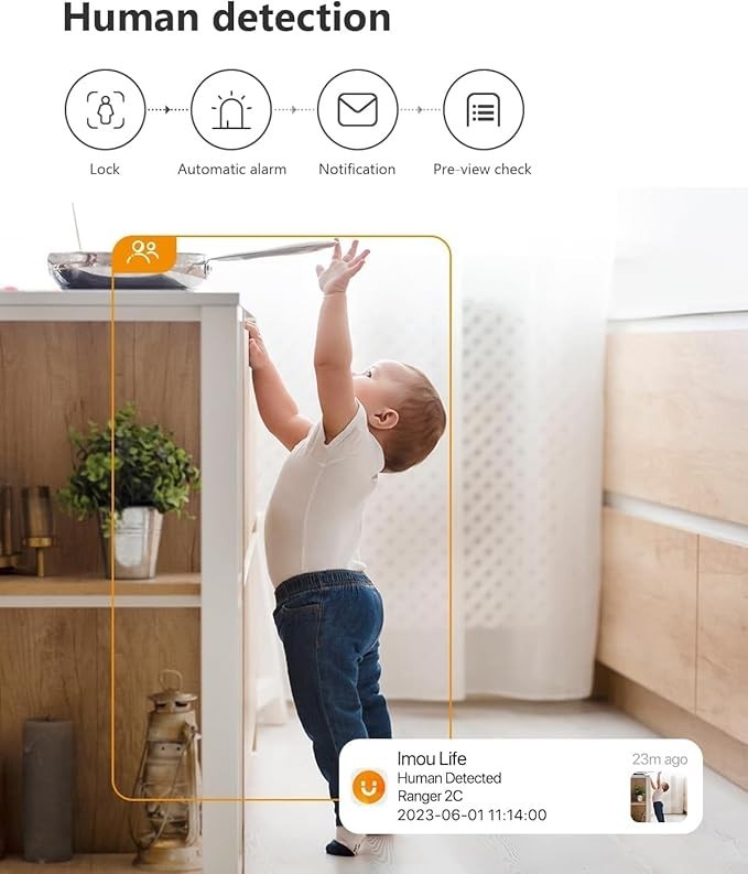 Imou 2K Wifi Indoor Security Camera Baby Monitor, Pet Camera Dog Camera ...