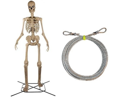 Coated Home Depot 12 ft foot Skeleton Part U Replacement Tether Cable ...