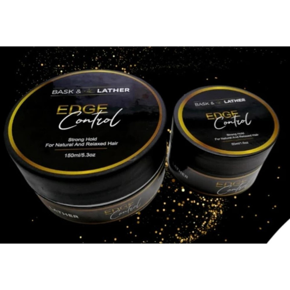 BASK & LATHER Edge Control Hair Gel Strong Hold Thick Edges Styling Gel 5.3oz | eBay