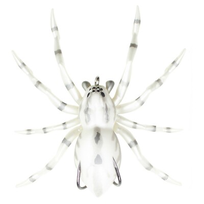 LunkerHunt 2" Phantom Spider 1/4 Oz Bass Fishing Lure / White Wolf ...