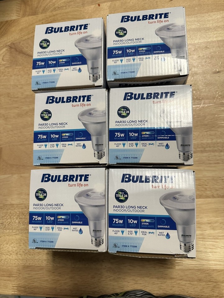 Bulbrite 6-pack 75 Watt equivalent PAR30 with Medium Screw Base E26 Dimmable | eBay