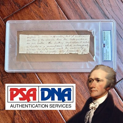 ALEXANDER HAMILTON * PSA * Autograph Handwritten Legal Case Un Signed ...