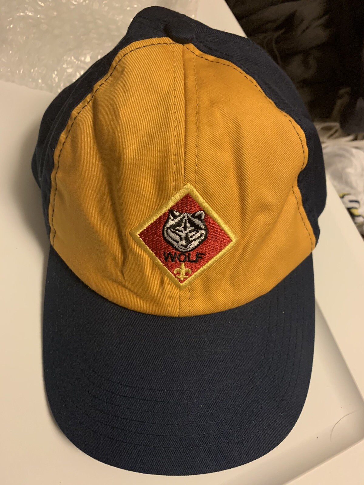 BSA Wolf Cub Scout Adjustable Baseball Cap/Hat Size S/M | eBay