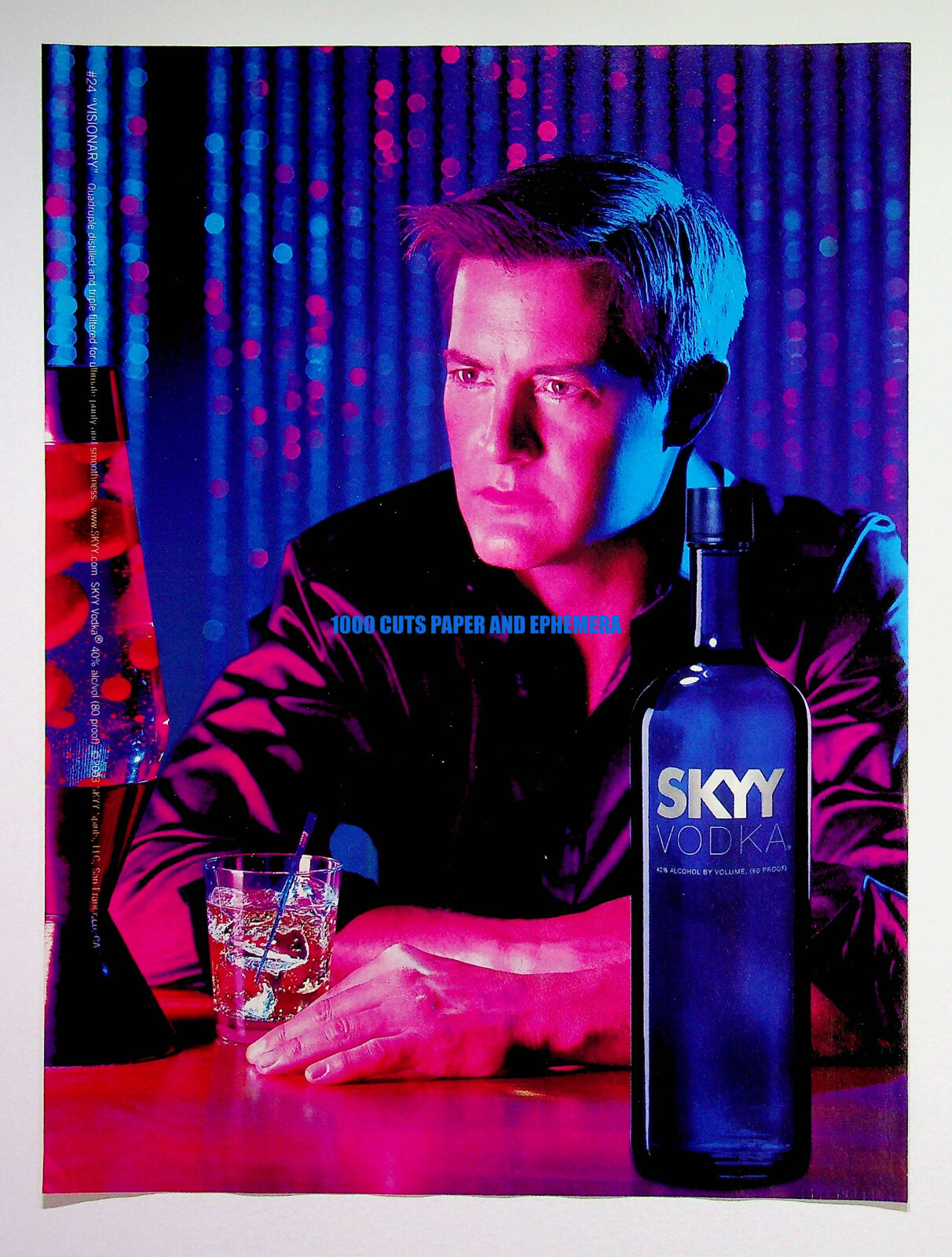 Skyy Vodka 2003 Trade Print Magazine Ad Alcohol Poster ADVERT | eBay
