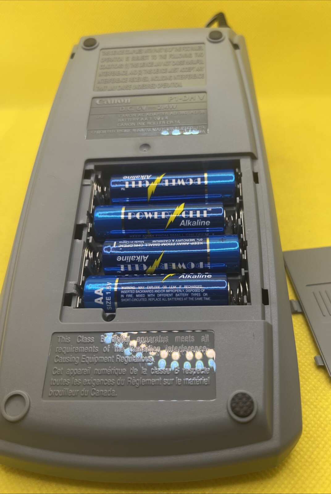 📦 Canon Calculator Palm Printer P1-DH V 12 Digit w/ AC Power Adapter ...